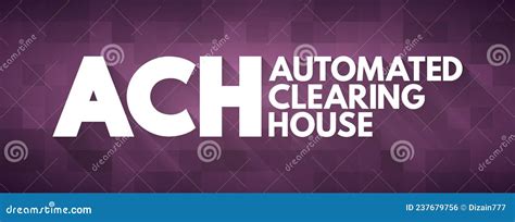 ACH Automated Clearing House Concept With Keyword People And Icons