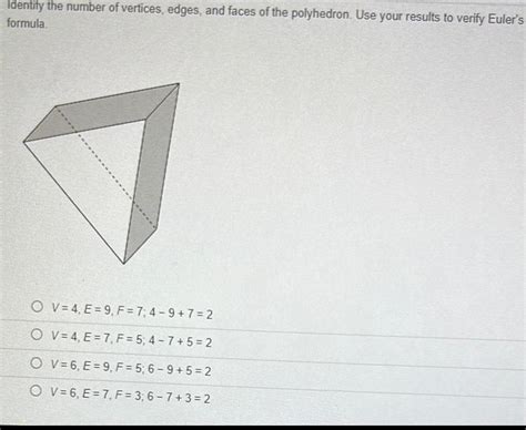 [answered] identify the number of vertices edges and faces of the kunduz