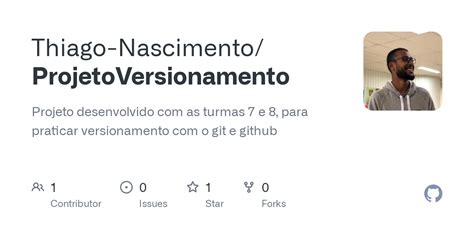 Github Thiago Nascimento Projetoversionamento Projeto Desenvolvido
