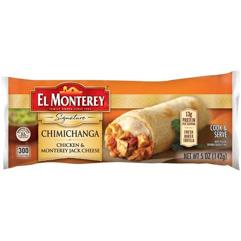 El Monterey Signature Chicken Monterey Jack Cheese Chimichanga 5oz