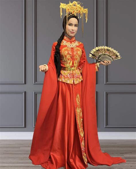Red Floral Cotton Traditional Chinese Wedding Dress Xiuhe Costumes