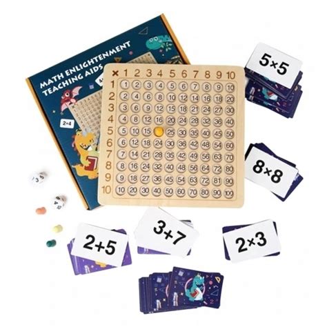 Drewniana gra Montessori Tablica mnożenia 13575349464 Allegro pl