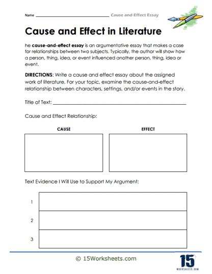 Cause And Effect Essay Graphic Organizer