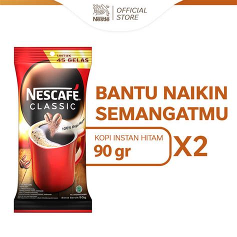 NESCAFE Classic Kopi Instan Kopi Hitam Bag 90g X 2pcs Lazada Indonesia
