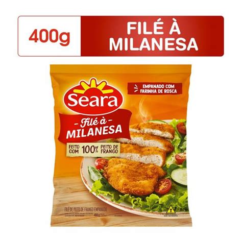 Filé de Frango à Milanesa Seara 400g BIG BOX Águas Claras Paineiras