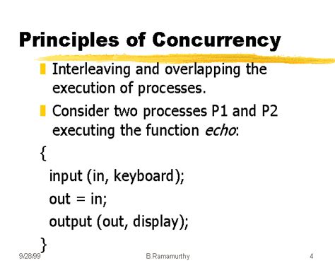 principles of concurrency