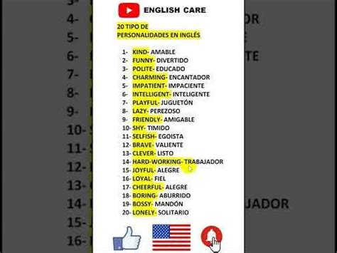 20 Tipo De Personalidades En Ingles Que Debes Saber English