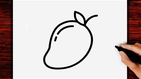 Comment Dessiner Une Mangue Simple YouTube