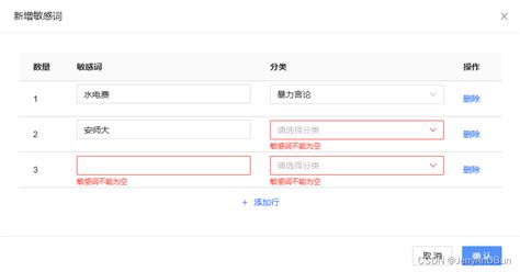 ant design vue中，a form model嵌套table，并且支持动态添加输入框还支持表单校验 csdn博客