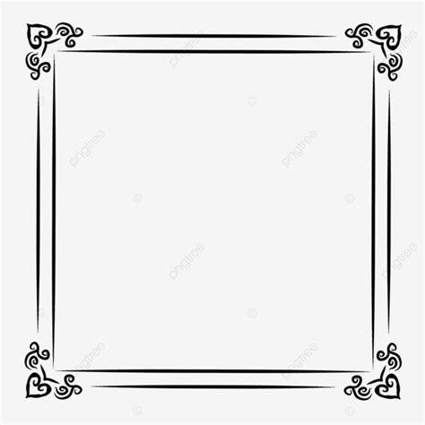 Frameborder Black Vector Frames Borders Black Png And Vector With