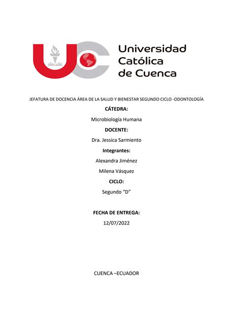 SOLUTION Trabajo De Microbiologia Cuadro Comparativo Y Virus Patogeno