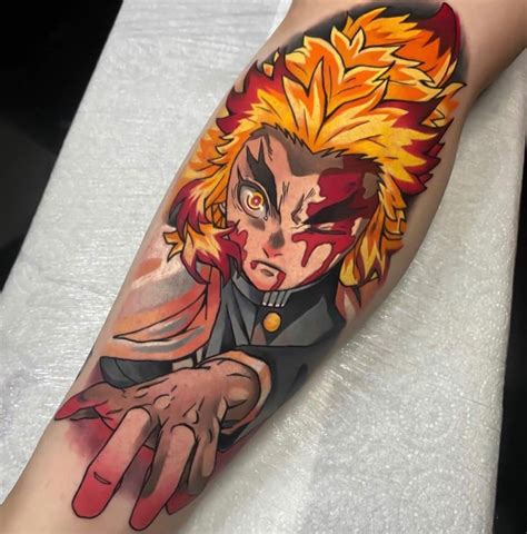 Rengoku Tattoo Stencil