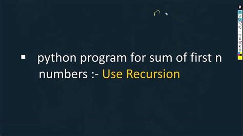 recursion in python advanced python tutorial in hindi find sum using recursion youtube
