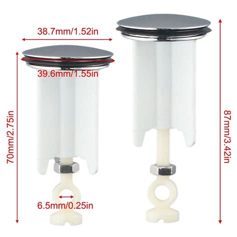 Universal Sink Plug Bathroom 40mm Pop Up Plug Replacement Drain Plug