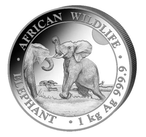 Somalian Elephant Zilver 1 KILO 2024 BU Europese GoudStandaard