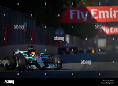 Baku Azerbaijan 25th June 2017 Bratain Formula One Driver Lewis