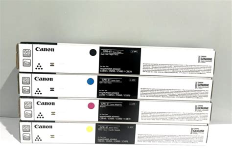 Canon GPR 61 High Yield Complete Toner Cartridge Set KCMY For C5840i