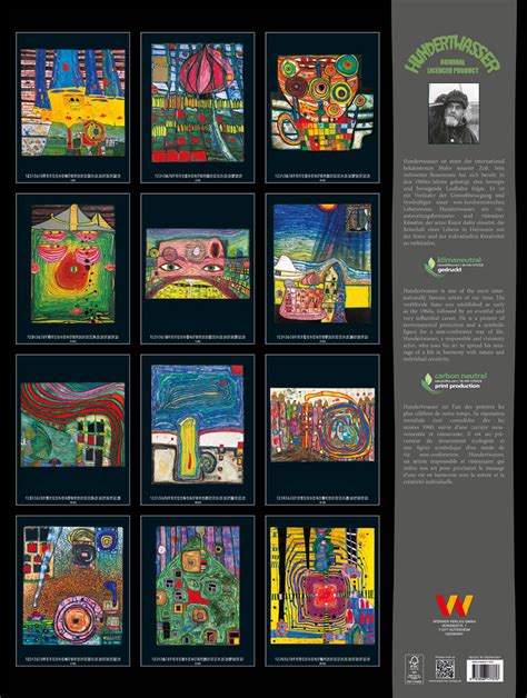 Gro Er Hundertwasser Art Calendar Kaufen W Rner Verlag