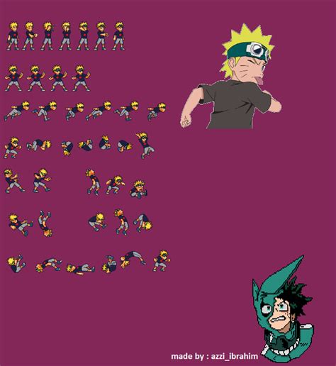 Naruto Pixel Sprite Sheets
