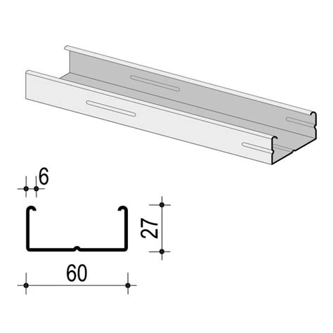CD PROFIL za knauf ploče suhu gradnju 60 x 27 mm L 3000 mm