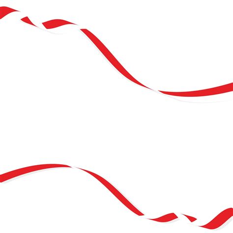 Red And White Ribbon Png Hd And Indonesian Flag Pita Merah Putih Png