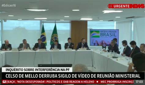 Ministro do STF retira sigilo do vídeo da polêmica reunião ministerial