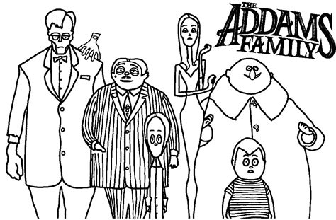 Total Imagen Los Locos Addams Dibujos Para Colorear Cancunfitness