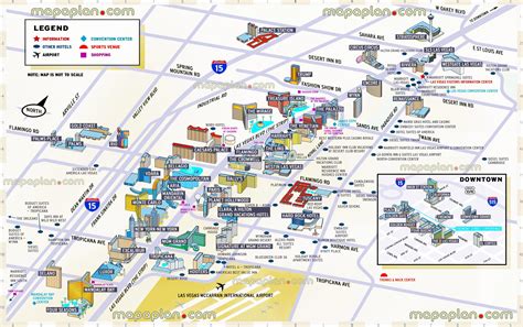 Printable Map Of Las Vegas Strip Prntbl Concejomunicipaldechinu Gov Co