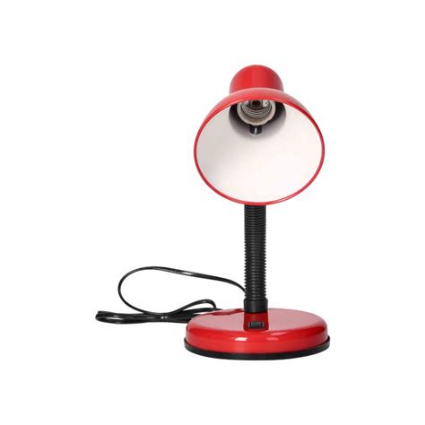 Czerwona Lampa Biurkowa Elastyczna E27 40W FUPI DL 4 R ORNO