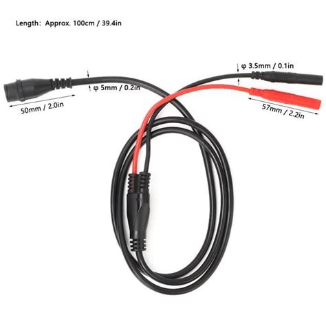 YOSOO fiche mâle BNC vers câble de fiche banane droite P1206 BNC Fiche