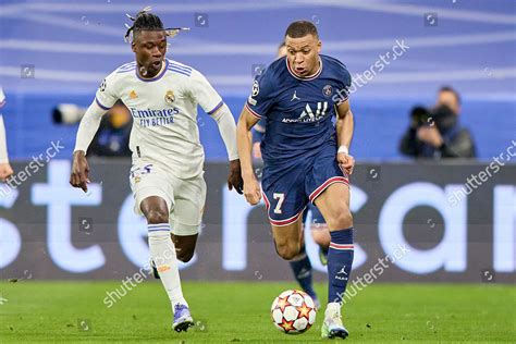 Kylian Mbappe Psg Eduardo Camavinga Real Editorial Stock Photo Stock