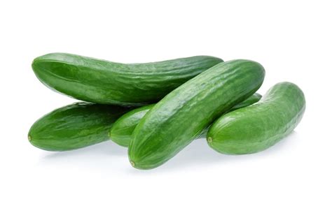 Pepino Aislado En Blanco Foto Premium