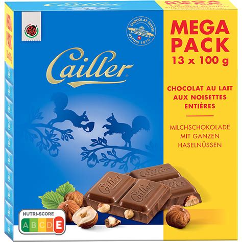 Achat Cailler Chocolat Au Lait Lait Noisettes Migros