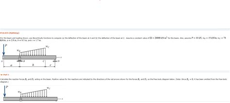 Solved For The Beam And Loading Shown Use Discontinuity Chegg