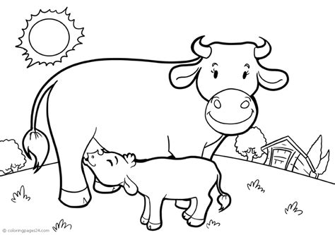 Vacas E Bois 12 Desenhos Para Colorir 24