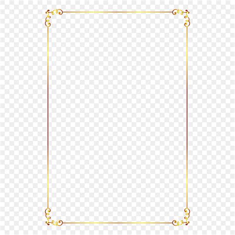 Borda Floral Dourada Simples E Bonita PNG Simples Canto Forma