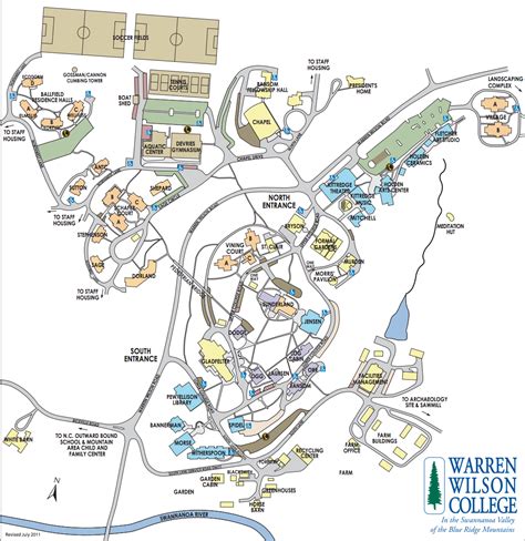 Warren Wilson College Campus Map Map