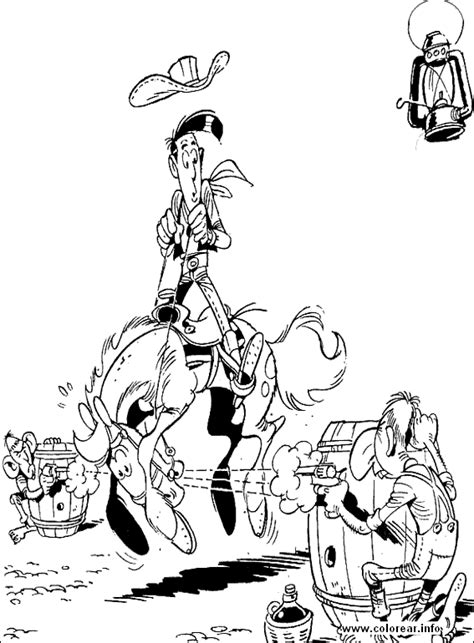 90 dessins de coloriage lucky luke à imprimer sur LaGuerche Page 1