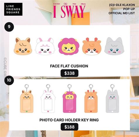 Pre order 預訂 韓星K popGI DLE Г KLAXON 2024 Line Friends POP