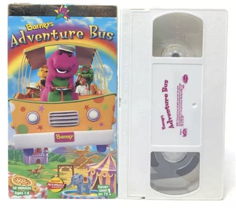 BARNEY S ADVENTURE BUS Classic Collection VHS Video Tape 50 Minutes