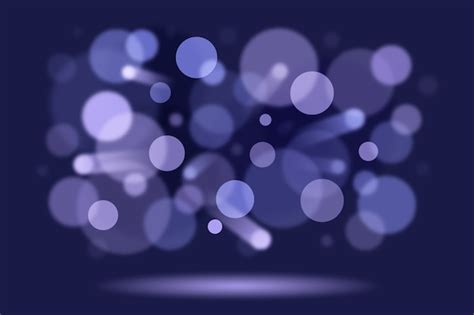 Free Vector Bokeh Lights Effect On Dark Wallpaper