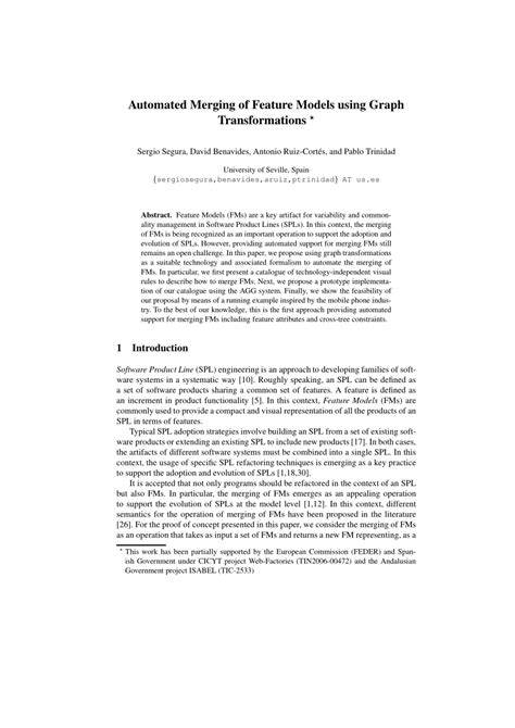 pdf automated merging of feature models using graph transformations