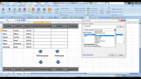 excel how to join two or more text string in excel with concatenate and ampersand
