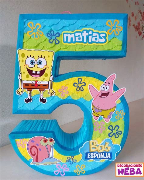 Pi Ata N Mero Tem Tica Bob Esponja Spongebob Birthday Party