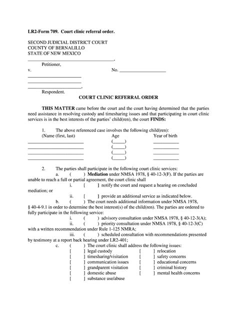 Court Clinic Referral Order Fill Out Sign Online DocHub