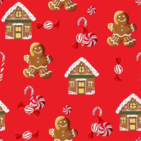 Natal sem costura de fundo ilustração vetorial Vetor Premium