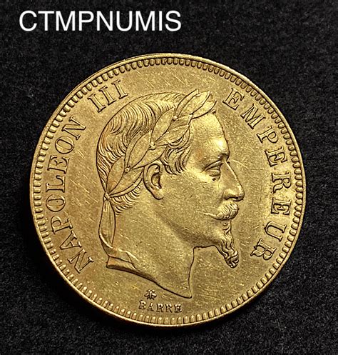 EMPIRE 100 FRANCS OR NAPOLEON III TETE LAUREE 1866 A PARIS CTMP NUMIS