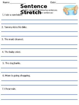 Sentence Writing Worksheets Worksheets Library