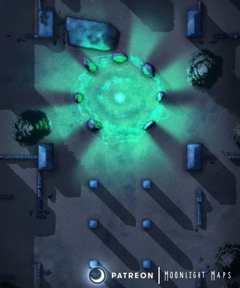 Ancient Portal DnD Battle Map Dnd World Map Map Dungeon Maps