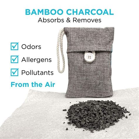 5 Pack Natural Bamboo Charcoal Air Purifying Bag N Grandado